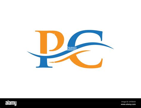 PC Linked Logo For Business And Company Identity Creative Letter PC