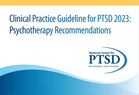 Clinical Practice Guideline For Ptsd Psychotherapy