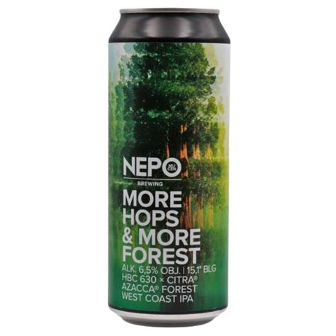 Browar Nepomucen More Hops More Forest West Coast IPA 500ml Dobra