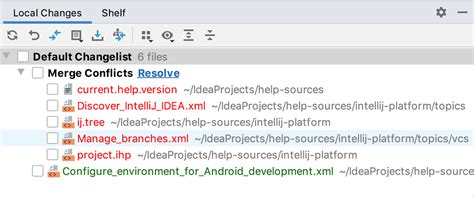 Resolve Git Conflicts Intellij Idea