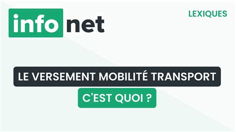 Le versement mobilité transport c est quoi définition aide