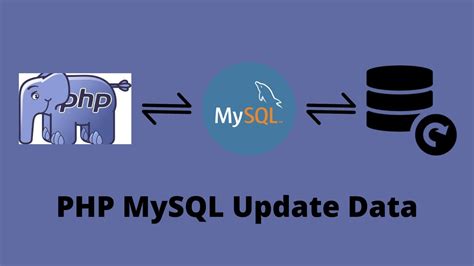 php how to update data into mysql table youtube