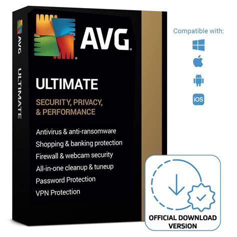 AVG Ultimate 10 Dispositivos 1 Año Internet Security VPN TuneUp