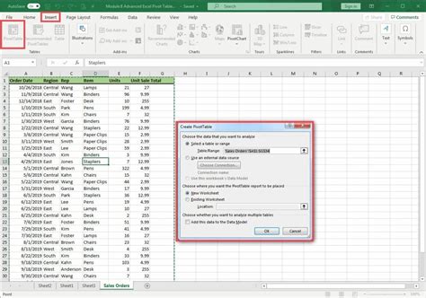 Cómo hacer una tabla dinámica con varias hojas en Excel Tutorial