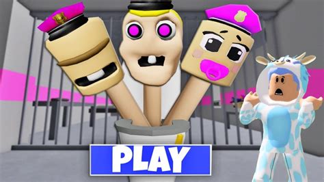 GRIMACE POLICE GIRL PRISON RUN OBBY ROBLOX YouTube