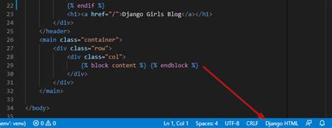 Django Template Formatting In VSCode