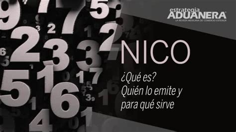 NICO Qué es Para qué sirve Cómo se determina