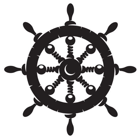 Ship Wheel Free SVG