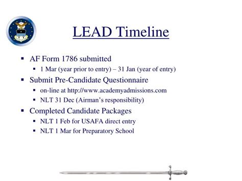 PPT Air Force Academy LEAD Program PowerPoint Presentation ID 6216510