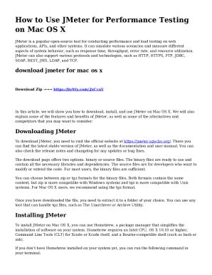 Fillable Online How To Use JMeter For Performance Load Testing Fax