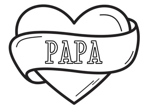 Coloriage Je t aime papa à imprimer sur ColoriageEnfant