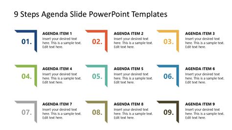 Free Agenda Steps Powerpoint Slidemodel
