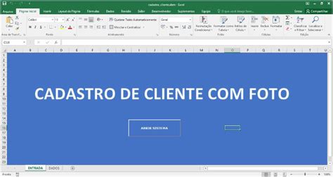 Planilha Para Cadastro De Clientes Foto Usando O VBA No Excel