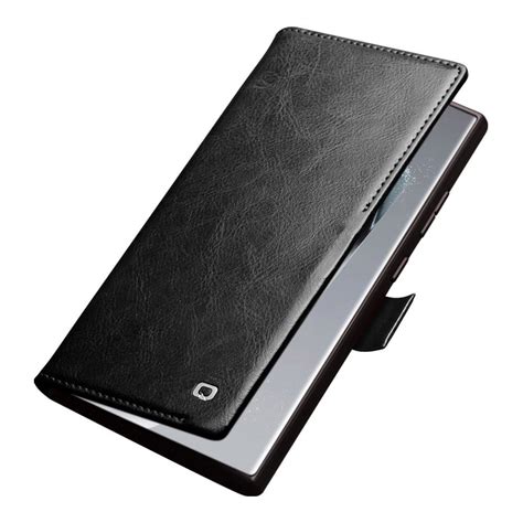 QIALINO Eleganckie Skórzane Etui do Samsung Galaxy S24 Ultra czarne