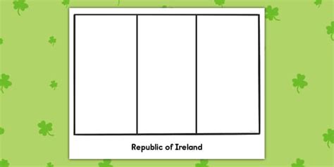 Ireland Flag Coloring Sheet Hecho Por Educadores Twinkl