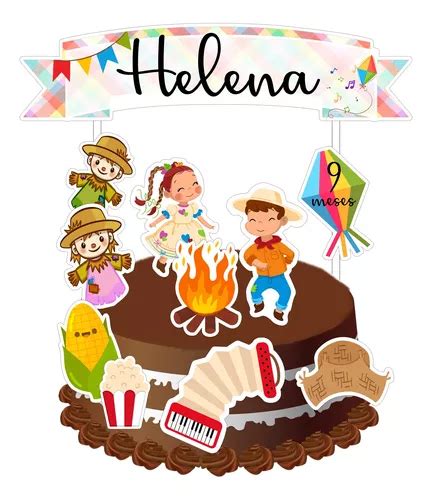 Busca Topo De Bolo Topper De Bolo Personalizado Festa Junina A Venda No