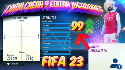 Como Crear Y Editar Jugadores En Fifa Para Modo Carrera Partido