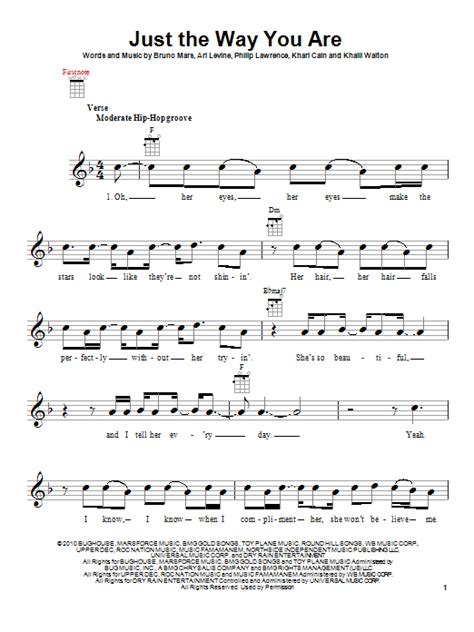 Just The Way You Are Sheet Music Direct