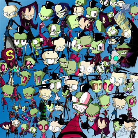 Invader Zim Collage By Metros2soul Invader Zim Disney Characters