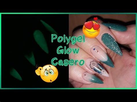 Como Hacer Polygel O Acrigel Glow In The Dark Casero YouTube