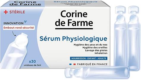Corine de Farme Sérum Physiologique x30 Unidoses Stériles de 5ml