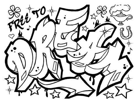 Desenhos De Estilo De Grafite Para Colorir E Imprimir ColorirOnline