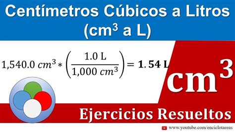 Centímetros Cúbicos a Litros cm3 a Litros YouTube Conversion de