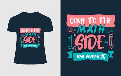Premium Vector Math T Shirt Design