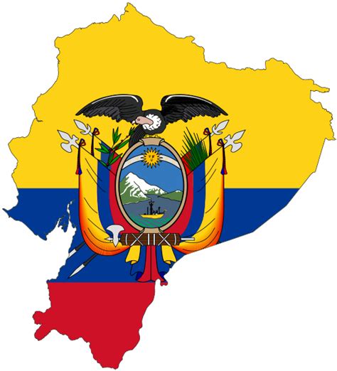 Ecuador Mapa Bandera Y Escudo Nacional Png Dibujos Continentes Paг Ses