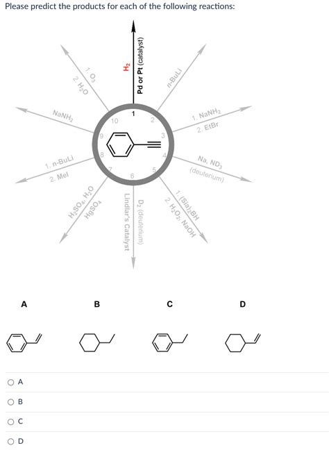 Solved Please Predict The Products For Each Of The Following Chegg