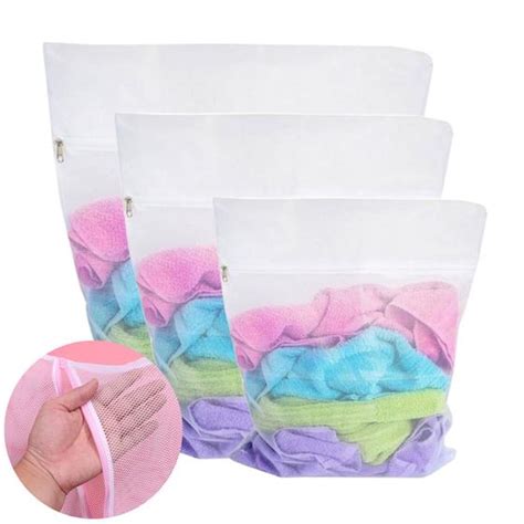 Saco Lavar Roupa Kit 3 Saquinho Protetor Para Lavar Roupa Delicada