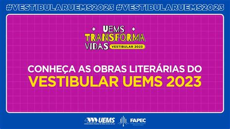 Conheça as obras literárias do Vestibular UEMS 2023 PSVUEMS YouTube