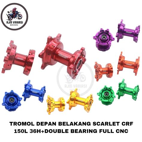 Jual Trombol Hub Tromol Depan Belakang Scarlet Crf L Hole Double