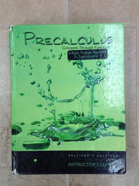 precalculus concepts through functions a right angle approach to trigonometry instructor s