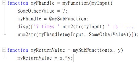 Mathlab Training Matlab In NTUST Advanced Function Handle