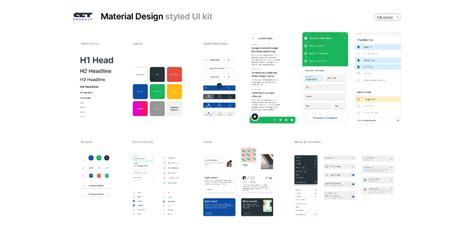 Material Design UI Kit Components Library Figma
