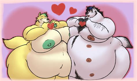 Big Woof And Big Bearwoof But Naked By Eddybelly On Itaku