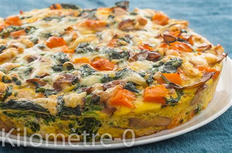 Gâteau aux épinards patate douce et cèpes Kilomètre 0
