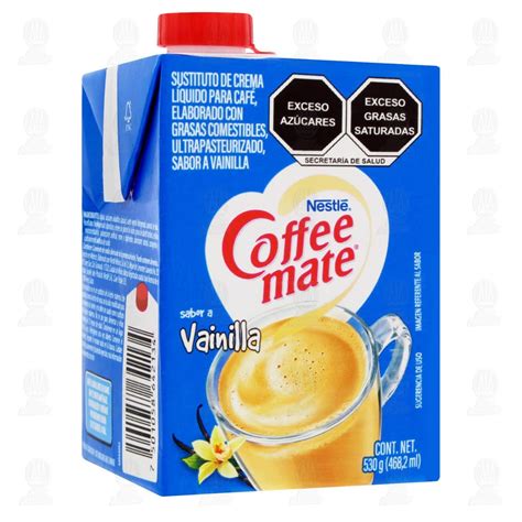Sustituto de Crema para Café Coffee Mate Líquido Sabor Vainilla 530 gr