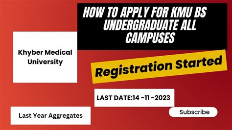 How To Apply For KMU BS Undergraduate Admission IPMR Nursing Dpt