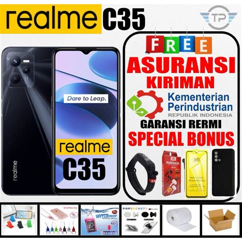 Jual Realme C35 4 64GB 4 128GB GARANSI RESMI Realme Shopee Indonesia