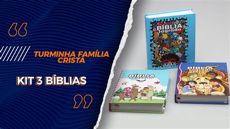 Kit B Blias Turminha Fam Lia Crist Livrarias Fam Lia Crist