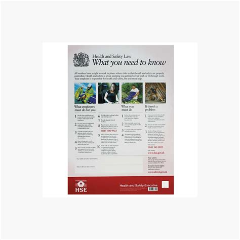 Official Health And Safety Law Poster