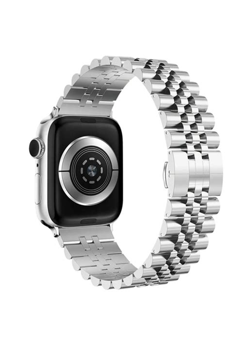 GREGOSS Apple Watch 38 40 41 Mm Uyumlu Paslanmaz Çelik Rolex