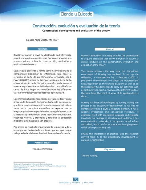 Pdf Construcci N Evoluci N Y Evaluaci N De La Teor A