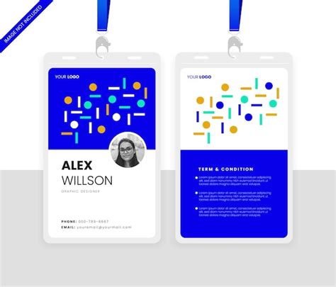 Premium Vector Premium Editable Vector Id Cards Template