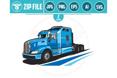 Trucking Semi Truck Head Graphic By SlLametDesigns Creative Fabrica