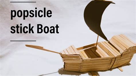 How To Make A Boat With Popsicle Sticks Amazing YouTube