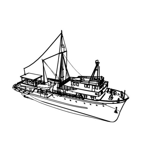 Fishing Boat Royalty Free Vector Image VectorStock