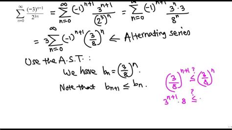 convergence or divergence of a series the alternating series test youtube
